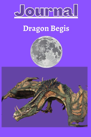 Dragon Journal Begis with a purple background