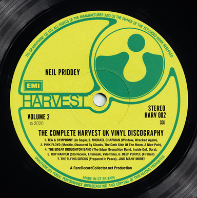 The Complete Harvest UK Vinyl Discography: Volume 2