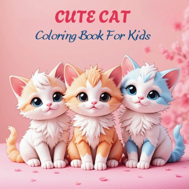 Cute Cat Coloring Book For Kids