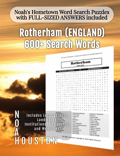 Noah’s Hometown Word Search Puzzles with FULL-SIZED ANSWERS included ...