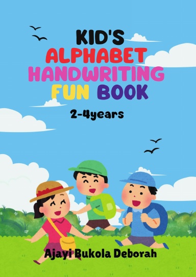 Kid's alphabet handwriting fun book for 2-4years