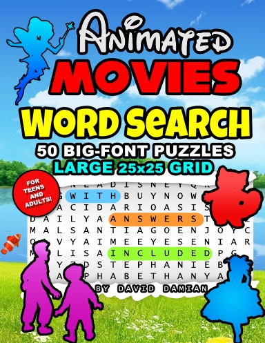 Animated Movies Word Search Puzzles