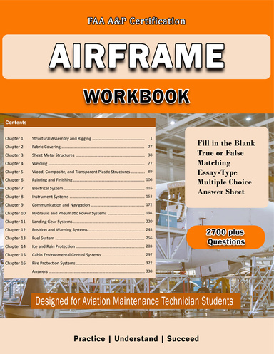 FAA A&P Airframe Workbook – Fillable PDF with Answers