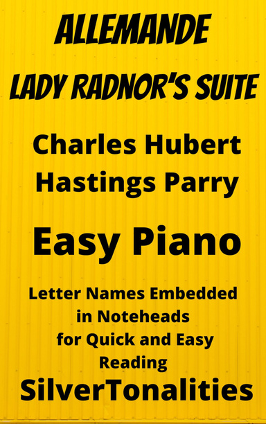 Allemande Lady Radnor's Suite Easy Piano Sheet Music