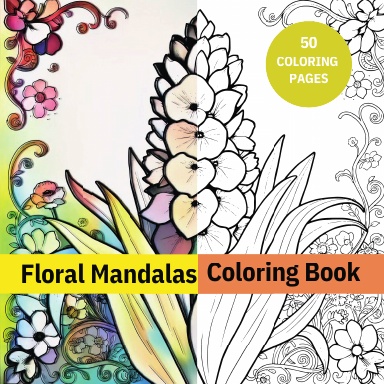 Floral Mandalas Coloring Book