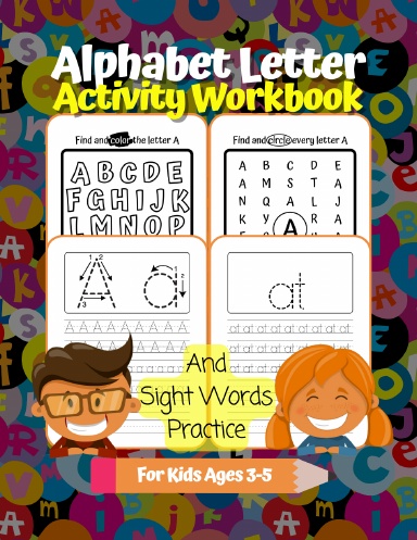 Alphabet Letter Activity Workbook and Sight Words Practice For Kids ...
