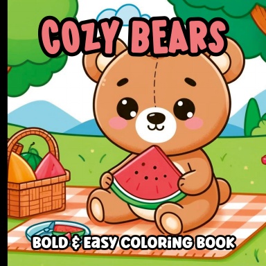 Cozy Bears Bold and Easy Coloring Book