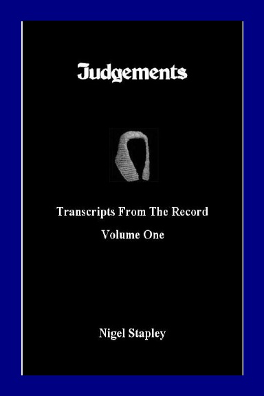Judgements Volume One