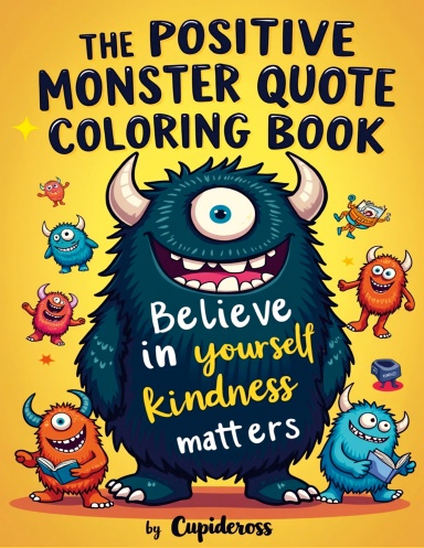 The Positive Monster Quote Coloring Book