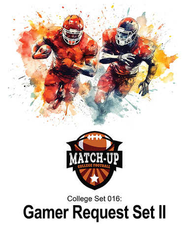 Match-Up College Football Set 016 - Gamers Request Set, Volume II