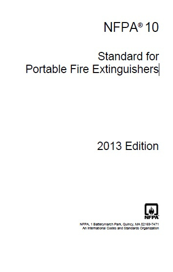 NFPA® 10 Standard for Portable Fire Extinguishers