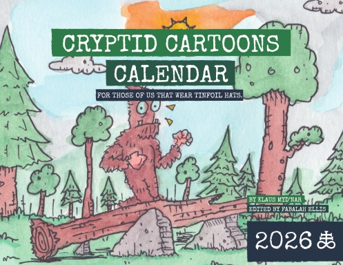 Cryptid Cartoons Calendar 2026