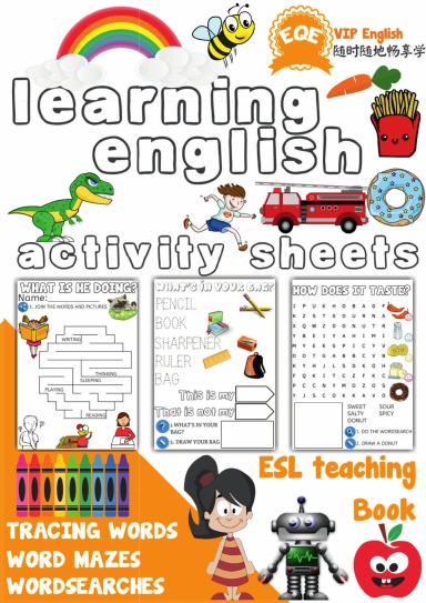 Kids English Learning Activity Book