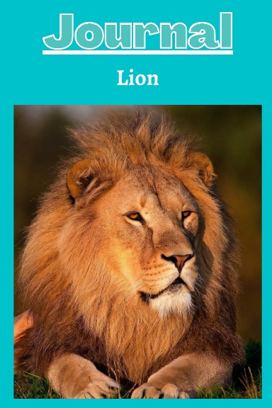 lion journal series 1 with a aqua blue background