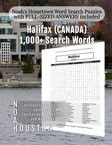 Noah's Hometown Word Search Puzzles with FULL-SIZED ANSWERS included ...