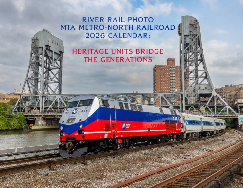 2026 River Rail Photo Metro-North Railroad Calendar